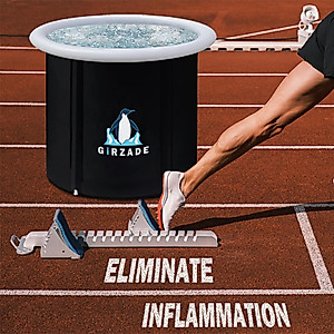 Ice Bath Tub for Athletes with Dust Cover: 85 Gallons Multi-Tiered Portable Pool for Ice Baths at Home Cold Plunge Tub for Recovery - Adult Spa for Ice Baths and Soaking