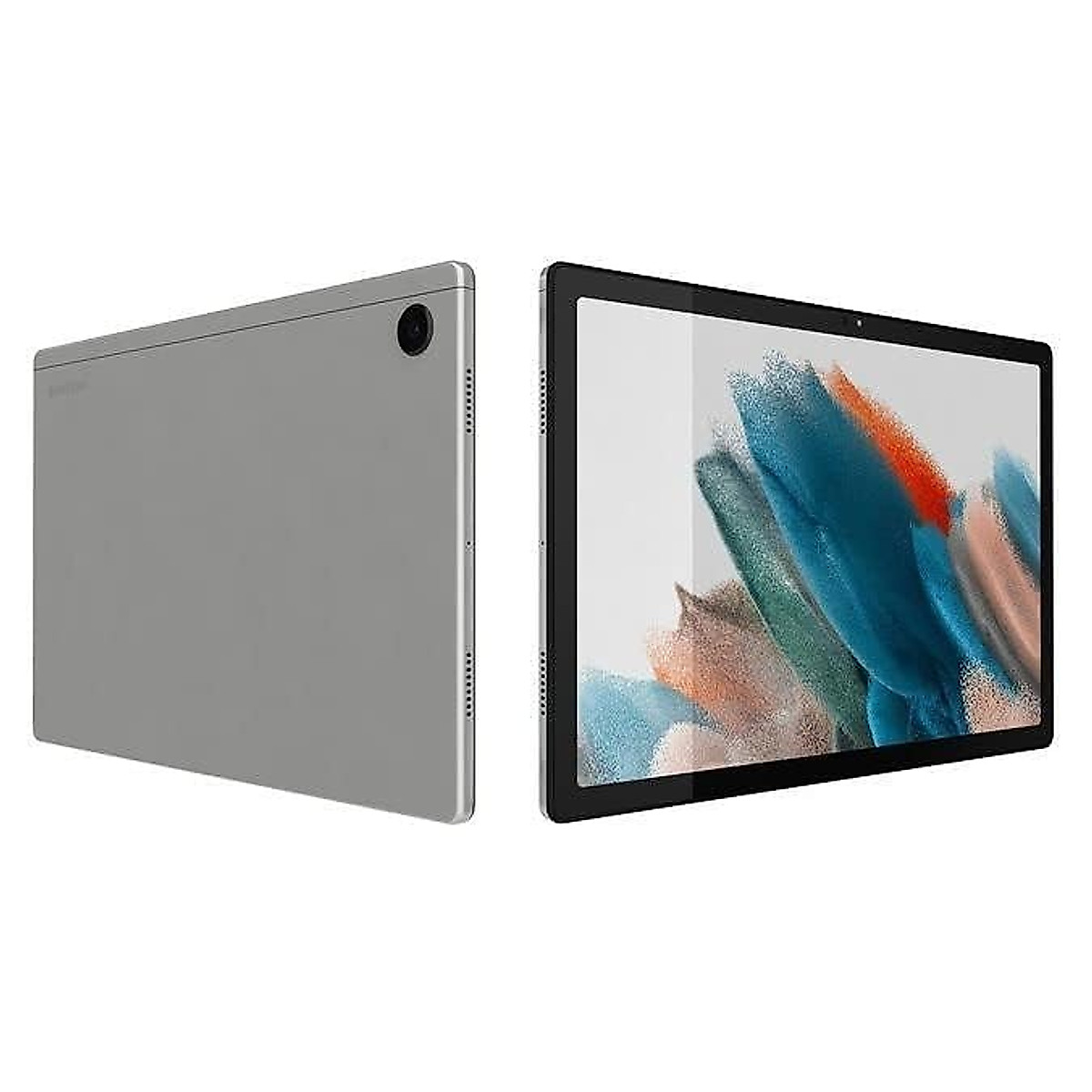 SAMSUNG Galaxy Tab A8 2022 LTE Calls + WiFi 10.5 7040 mAh 8MP SM-X205 International Version Dual Cam (Not Verizon Boost At&t Cricket Metro PCS) + (w/Fast Car Charger Bundle) (Silver, 64GB + 4GB)