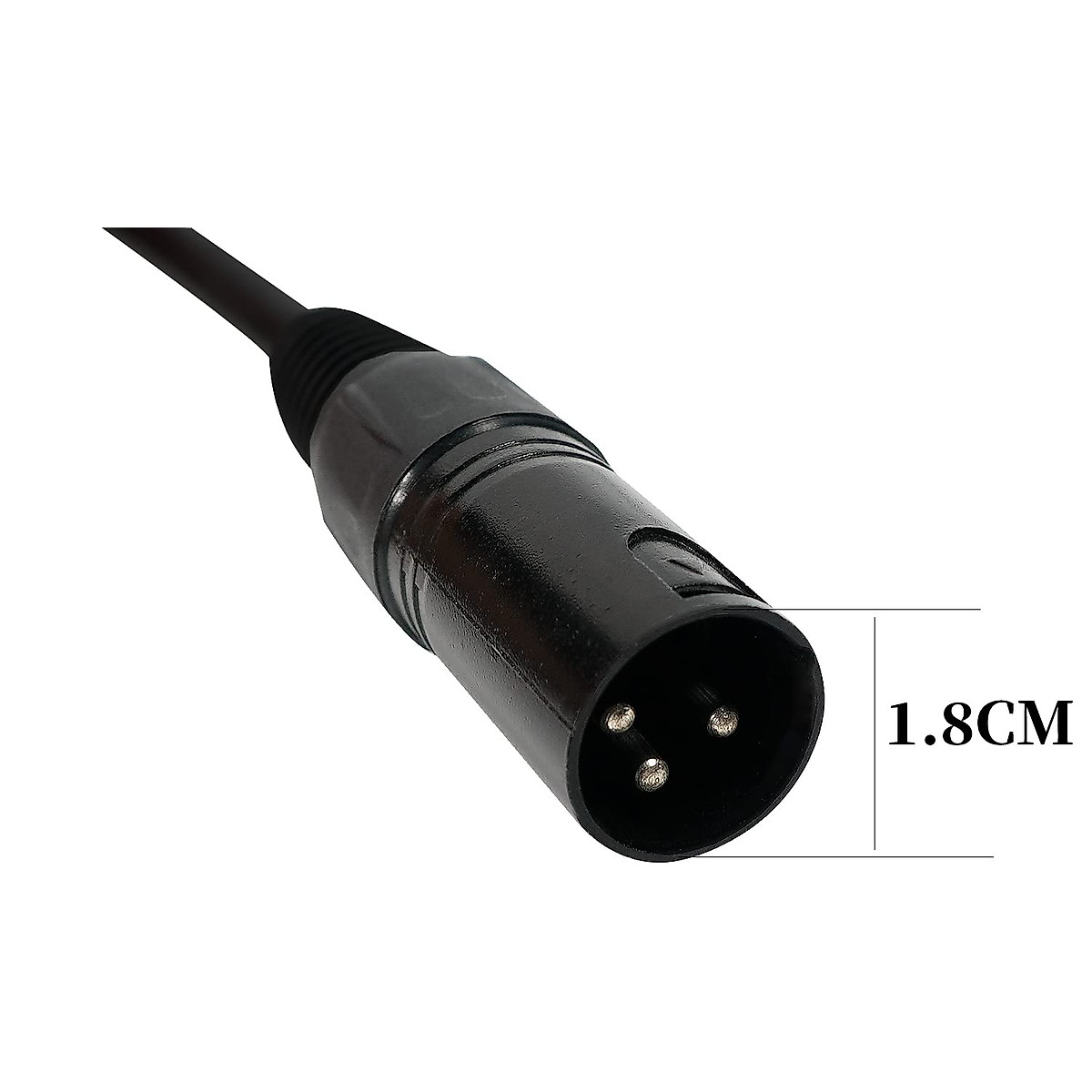 (1.5M) ZVH 3-Pin Female XLR to 5-Pin Male XLR DMX Turnaround Connection for DJ Par Light, Moving Head Light Par Light and Spot Light with XLR Input & Output (2pcs)