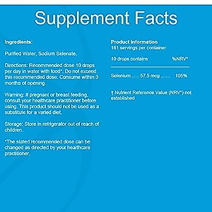 Ionic Selenium Supplement 100ml | Contains Selenium in The Form of Sodium Selenate | Easy to Consume Selenium Liquid | Only Active Ingredients & Purified Water
