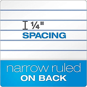 TOPS Docket Gold Graph Pads, 8-1/2" x 11-3/4", 4 x 4 Graph with Narrow Rule Back, Burgundy Cover, 80 Sheets (63752),White