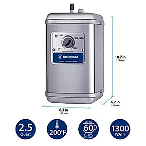 Westinghouse Instant Dispenser, Brushed Nickel Hot and Cold Water Faucet