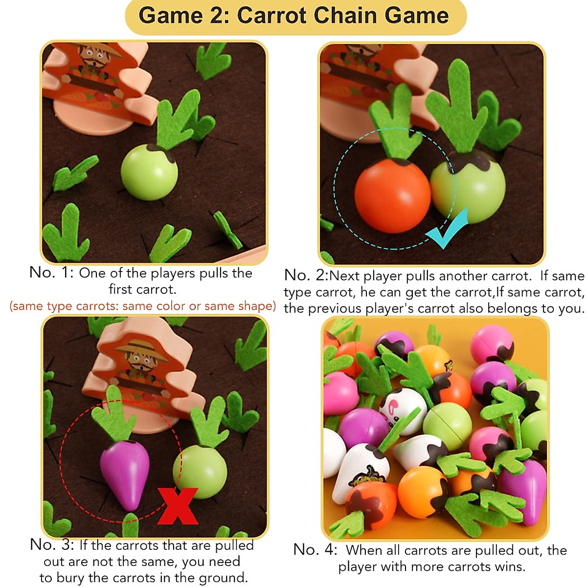 COLVWOFA Montessori Toys for Toddlers 3 4 5 Years Old Boys Girls Baby, Vegetable Garden Toys Memory Game, Early Educational Toys and Birthday Gift for Kids 3-5