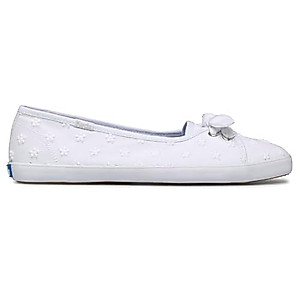 Keds Women's Seaside Sneaker, White Eyelet, 8.5