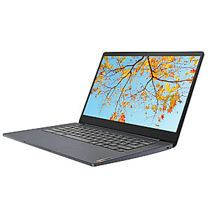 Lenovo Flagship Ideapad 3 14inch HD Chromebook, Mediatek MT8183 (8 Cores, Up to 2GHz), 4GB DDR4 RAM, 64GB eMMC + 128GB SD Card, Webcam, WiFi 5, USB-A&C, All Day Battery Life, Chrome OS