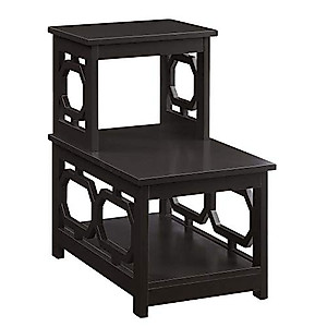 Convenience Concepts Omega 2 Step Chairside End Table, Espresso