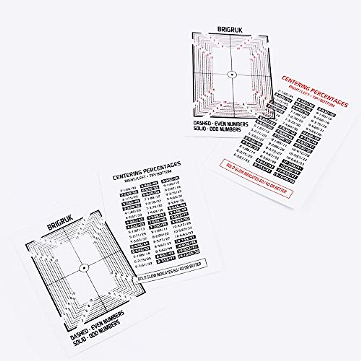 The Center Tool Card Grading - Centering Tool New 2022 Includes 2X Card Centering Tool and 2X Centering Guide (Card)
