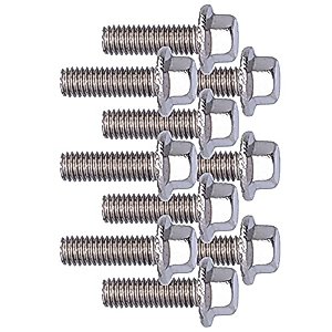 Screw Bolts Accessory, 10Pcs Hex Head Bolt Stainless Steel A2-70 Rustproof for Fastening(M5*16)