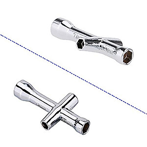 ShareGoo RC 17mm Wheel Hex Wrench Nut Driver & 4mm 5mm 5.5mm 7mm Wheel Hub Cross Socket Spanner Tools Compatible with 1/8 1/10 RC Car Truck Crawler Truggy Buggy Tires