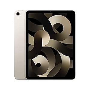 Apple iPad Air (5th Generation): with M1 chip, 10.9-inch Liquid Retina Display, 256GB, Wi-Fi 6, 12MP front/12MP Back Camera, Touch ID, All-Day Battery Life – Starlight