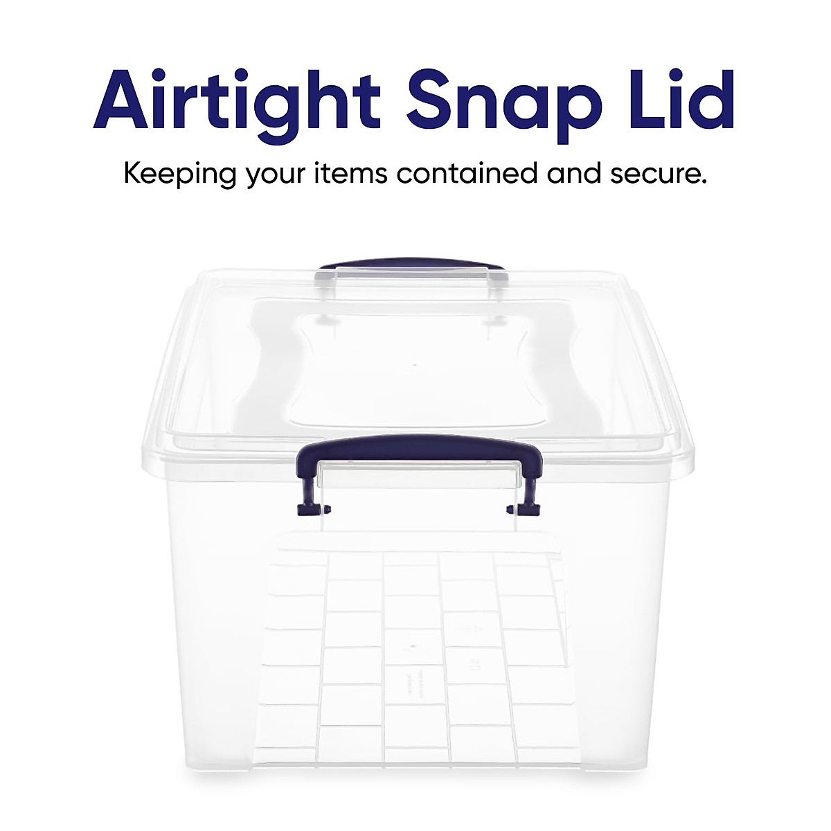 Superio Clear Storage Container with Lid, 16 Quart Plastic Bin for organization, Non-Toxic, BPA Free, Odor-Free, Stackable Latch Box organizer for Home, Dorm, Classroom, Garage, Closet (16 Quart)