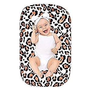 Eurobuy Baby Loungers Cover Floral Newborn Lounger Cover Removable Slipcover Washable Soft Lounger Cover Nest Cover for Baby Boys Girls(Lounger not Included)