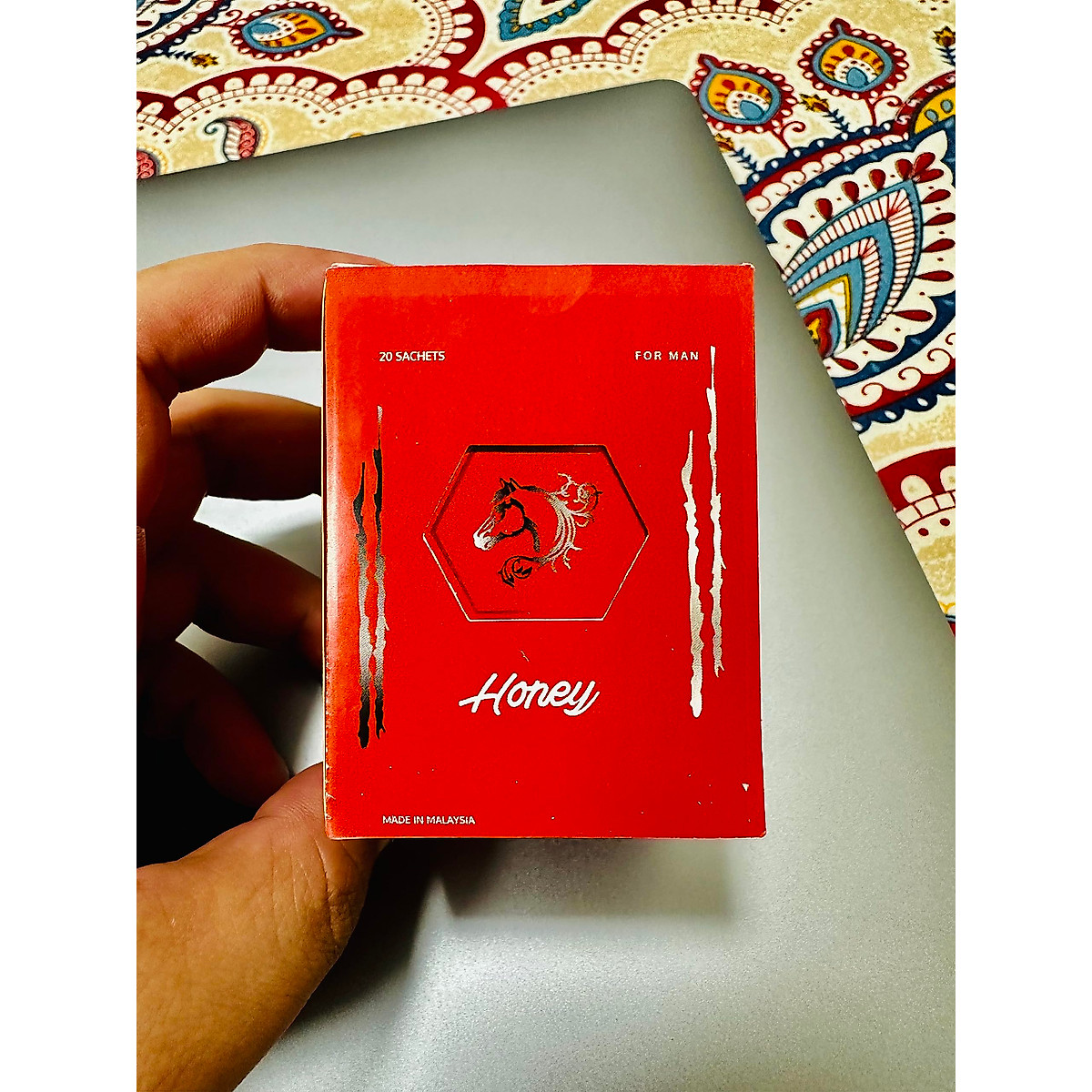 AR&R Organic Honey with Natural Jelly Bee Pollen - Large Pack 20