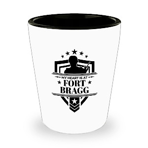Fort Bragg Military Family Shot Glass