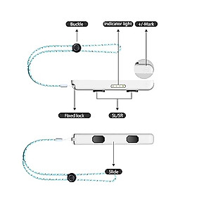 D.Gruoiza Strap Compatible with Switch Joycon Straps, Replacement for Wrist Straps 4 Pack Support Adjustable Tightness (Black and White)