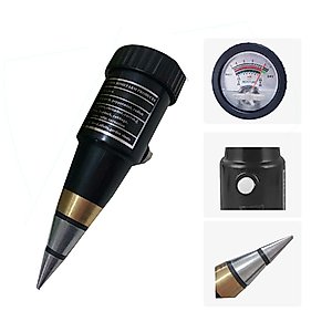 CNYST 2 in 1 Soil Moisture and PH Tester Meter Multifunctional Needle Type Soil Moisture PH Analyzer Gauge with PH Range 3 to 8 PH Moisture 1 to 8
