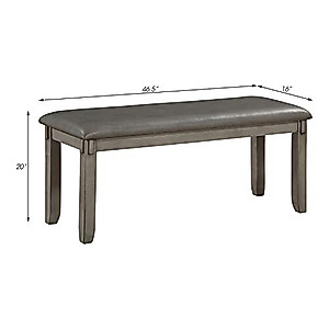 Lexicon Brielle 6-Piece Wood Dinette Set, Gray