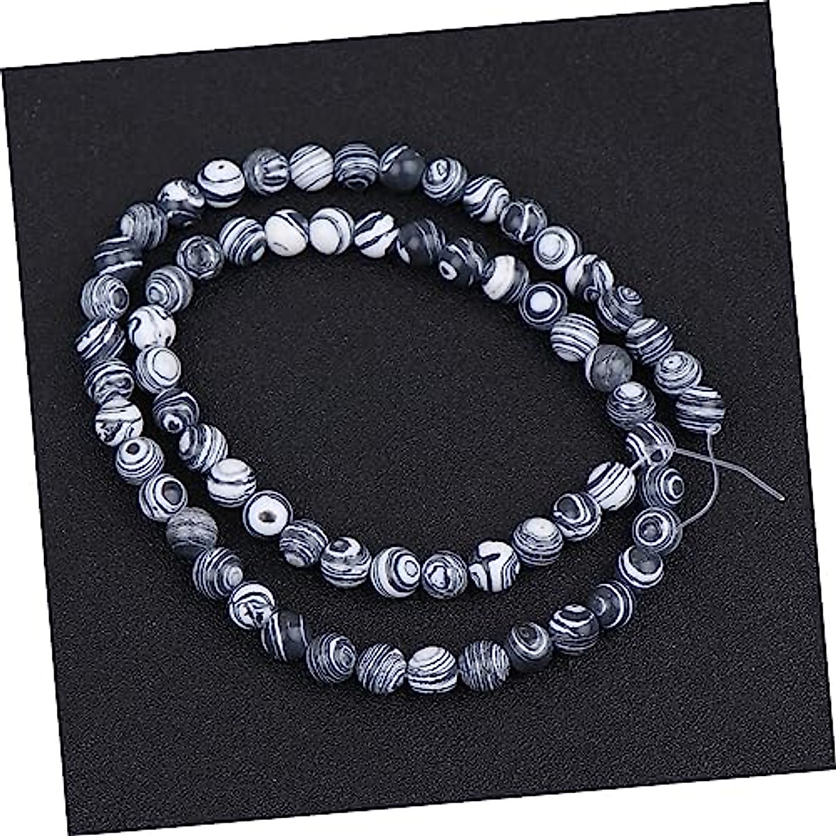 Round Loose Beads 92pcs Crystals Beads Kit Gasket Material Loose Beads for Loose Beads Charms Malachite Gemstone Bead Colored Stone Beads DIY Craft Beads Making Bead Suite Beads