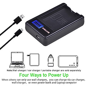 Batmax 2x 2400mAh KLIC-5001 Li-ion Battery + LCD USB Charger for Kodak Easyshare P712 P850 P880 Z730 Z760 Z7590 DX6490 DX7440 DX7590 DX7630 Zoom and Sanyo DB-L50 DMX-WH1 HD1010 FH11 HD2000 VPC-WH1 HD2