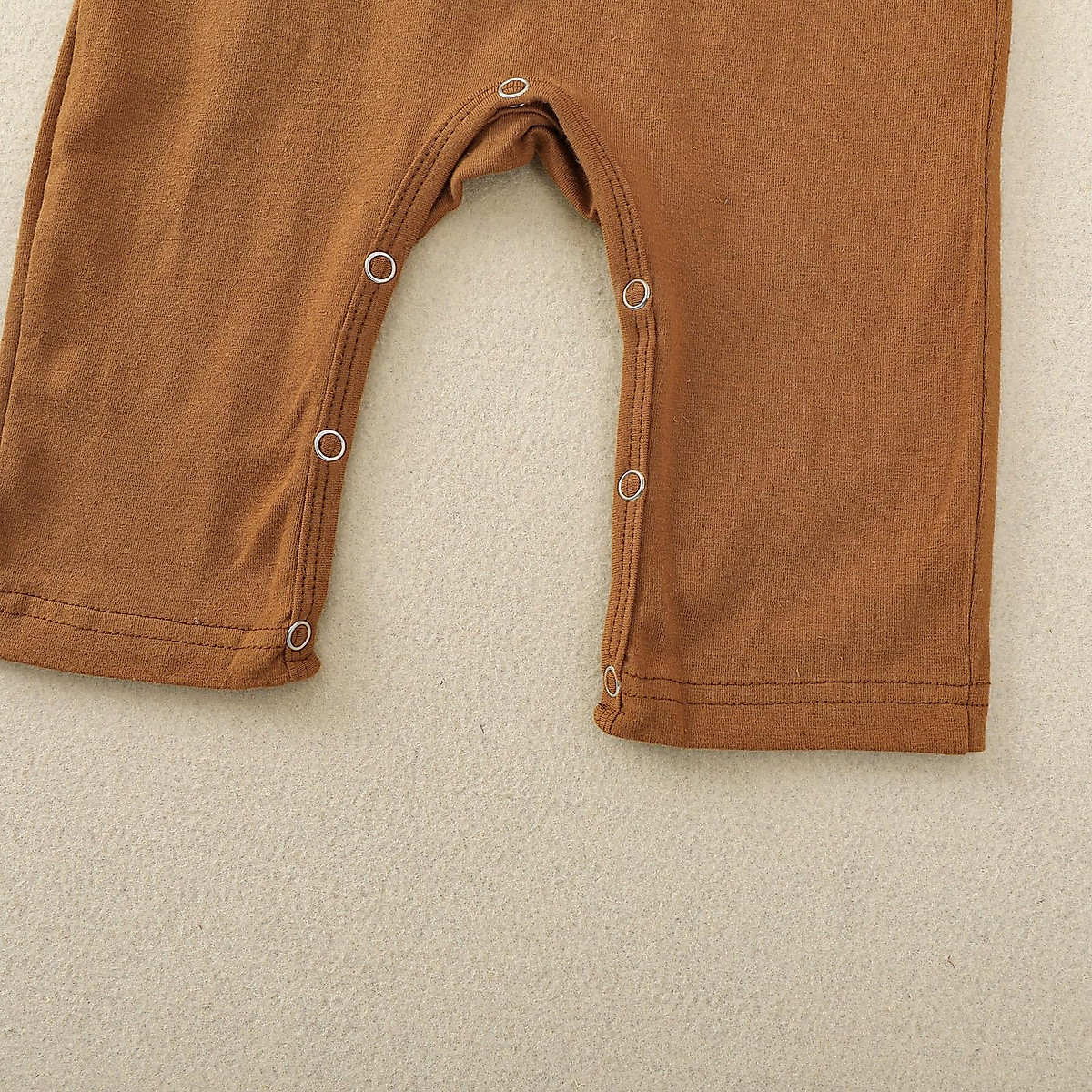 Aruzig Baby Boys Clothes for Gentleman Outfits Infant Boy Girl Suspender Pants Onepiece Jumpsuit Pocket Outfit (Brown, 6-12 Months)