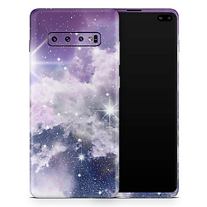 DesignSkinz Sparkly Space Protective Vinyl Decal Wrap Skin Cover Compatible with The Samsung Galaxy S20 (Screen Trim & Back Glass Skin)
