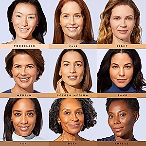 LAURA GELLER NEW YORK Award-Winning Baked Balance-n-Brighten Color Correcting Powder Foundation - Porcelain - Buildable Light to Medium Coverage - Demi-Matte Natural Finish