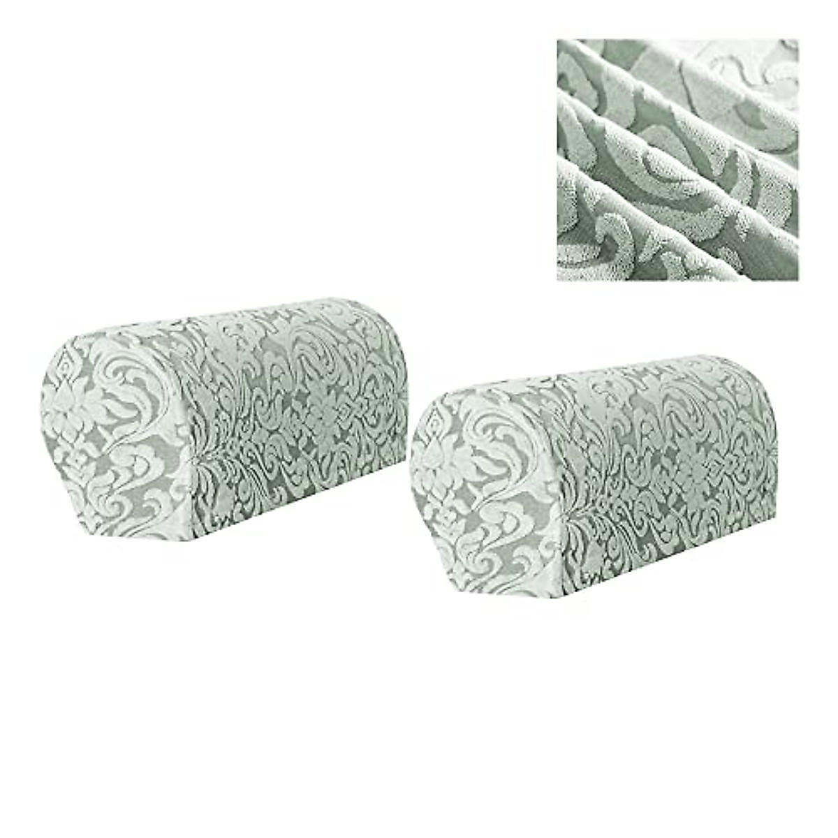 Kaket 2 PCS Arm Rest Covers Sofa, Chair Arm Protectors Stretch, Sofa Armchair Couch for Sofa, Armchair, Couches, Recliner (Light Green)
