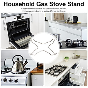 Stove Cooking Rack Kitchen Rack Stainless Steel Saucepan Stove Ring for Wok Kitchen Steam Rack Anti-scalding Wok Rack Stove Pan Stand Milk Pot Grate Burner Grate Cast Boiler Gas