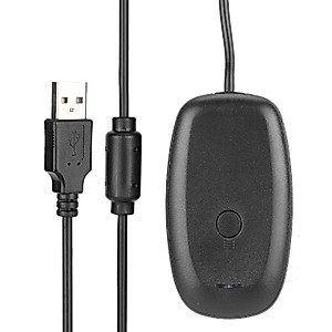 PUSOKEI Game Controller for , No Vibration PC Receiver Gaming Controller Adapter Console with USB Receiver for 360 [video game]