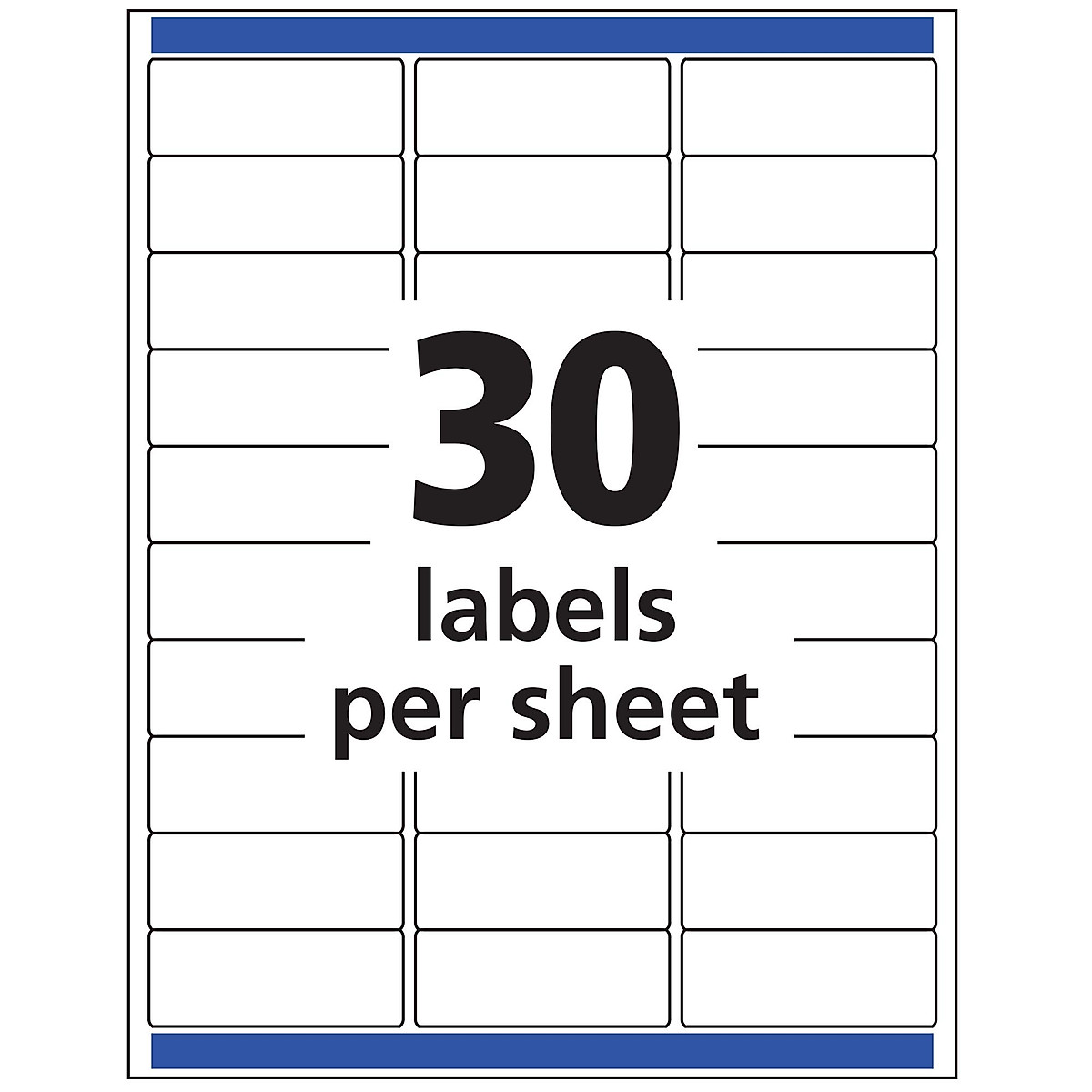 Avery Clear Easy Peel Address Labels for Laser Printers 1" x 2-5/8", Pack of 300 (15660)