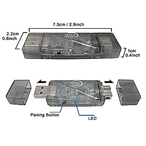 Mini Converter- Wireless Controller Adapter for NeoGeo Mini/Genesis Mini/TG16 Mini/PS Classic/NES SNES Classic/Astro City Mini, Gaming Controller Adapter for PS5/PS4/Xbox one/Switch Pro Controller