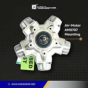 COSMOSTAR 55 Gallon Pneumatic Agitator 1/2 HP, 7 N.M Clamp Mount Tank Barrel Drum Mixer | Paint Agitator, Pneumatic Bracket Mixer, Paint Stirring Machine Bracket Air Agitator Paint Mix Tool