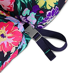 Vera Bradley by Classic Accessories Water-Resistant Patio Chair Cushion, 21 x 19 x 22.5 x 5 Inch, Happy Blooms, Seat Back Cushion