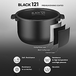 CUCHEN CRT-RPK1070WUS | 2.1 Ultra High-Pressure Induction Heating Rice Cooker 10 Cup (Uncooked) | Full Stainless Power Lock System | Auto Steam Clean | Voice Guide | Made in Korea | White