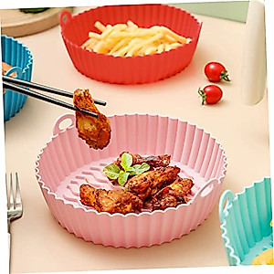 UPKOCH 8 Pcs air fryer pan oven basket air fryer Air Fryer Silicone Basket air fryer liner silicone baking mat accessories for air fryer large basket rubber Silica gel lift non stick