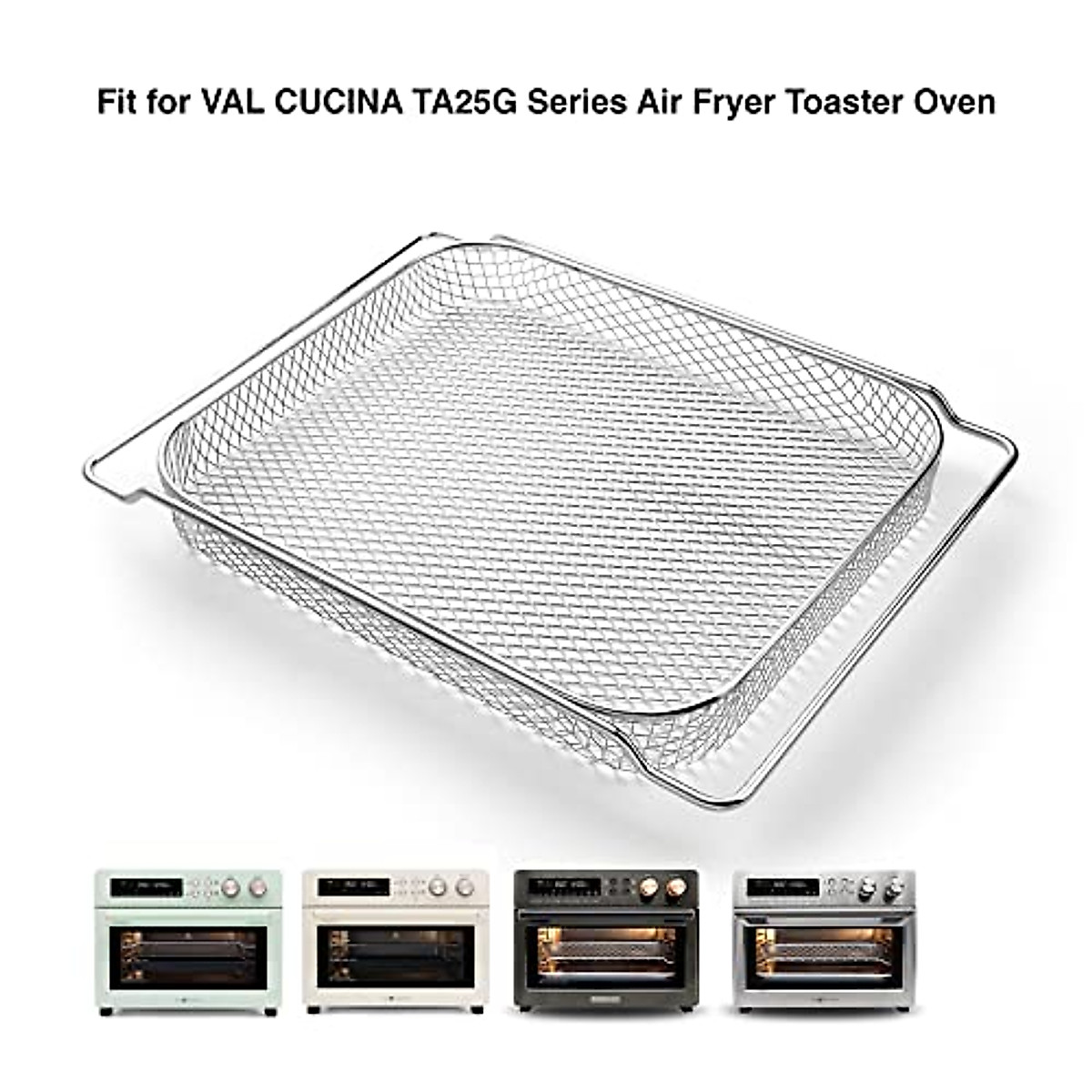 VAL CUCINA Air Fry Basket, Compatible with TA-25 Air Fryer Toaster Oven (Air Fryer Basket)