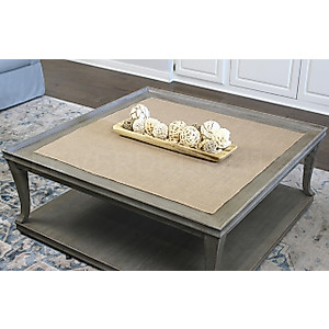 CleverDelights 36 Inch Burlap Squares - 4 Pack - Premium Jute Burlap Fabric - Finished Edges - 36" x 36"