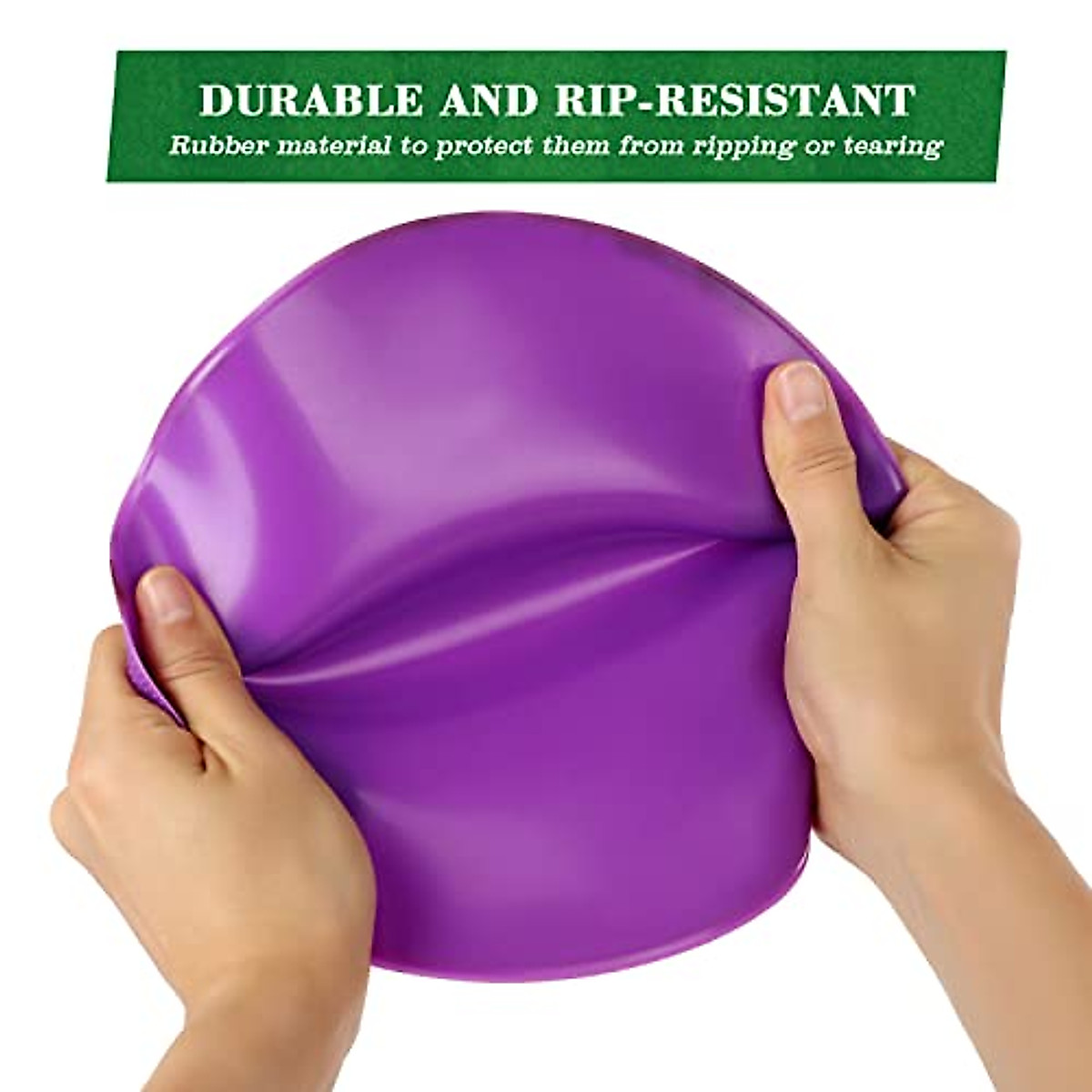 ZIECE Poly Spots Spot Markers for Gym Floor 9inch 10inch 12/18/36 Pcs Flat Cones Non-Slip Rubber Floor Dots Circles for Kids Sports Soccer Basketball Agility Training Dance Classroom