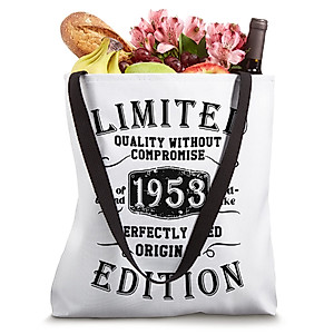 Birthday Year 1953 Limited Edition Gift Used Grunge Vintage Tote Bag