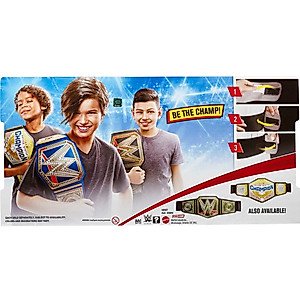Mattel WWE Universal Championship Title, Role-Play & Costume Title Belt with Metallic Sideplates & Adjustable Strap for Kids