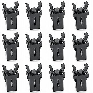 JZK 12 PCS Touch Bin Lid Catch Replacement Compatible with Brabantia Bin, Bin Latch Lock Repair, Bin Touch Lid Clips, Replacement Bin Clasp