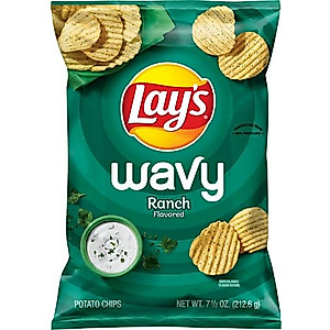 Lay's Wavy Potato Chips Ranch Flavor, 7.5 Oz