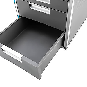 LIECARYAM 5 Office Lateral File Cabinets - Metal Lateral File Cabinet with Lock, Storage Cabinet with Drawers Under Desk Metal Filing Cabinet for Home Office for Legal/Letter A4 Size