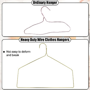 Didaey 20 Pcs Gold Dry Cleaner Hangers 18" Drapery Hanger and Tubes Tablecloth Hangers Blanket Hanger Drapery Hangers with Strong 10.5 Gauge Wire for Heavy Items