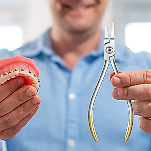 Anterior Bracket Removing Plier Braces Removal Tool kit Bracket Remover for Stainless Steel Brace Removal Tooth Bracket Gripper Plier Pulling Kit Tool