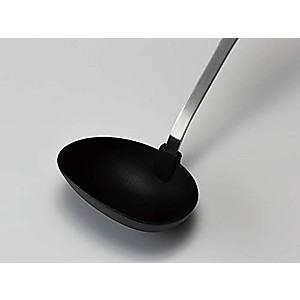 Snow Peak's Nylon Ladle, CS-214, Stainless Steel, Nylon, Bamboo, Made in Japan, Lifetime Product Guarantee, Cooking Utensil