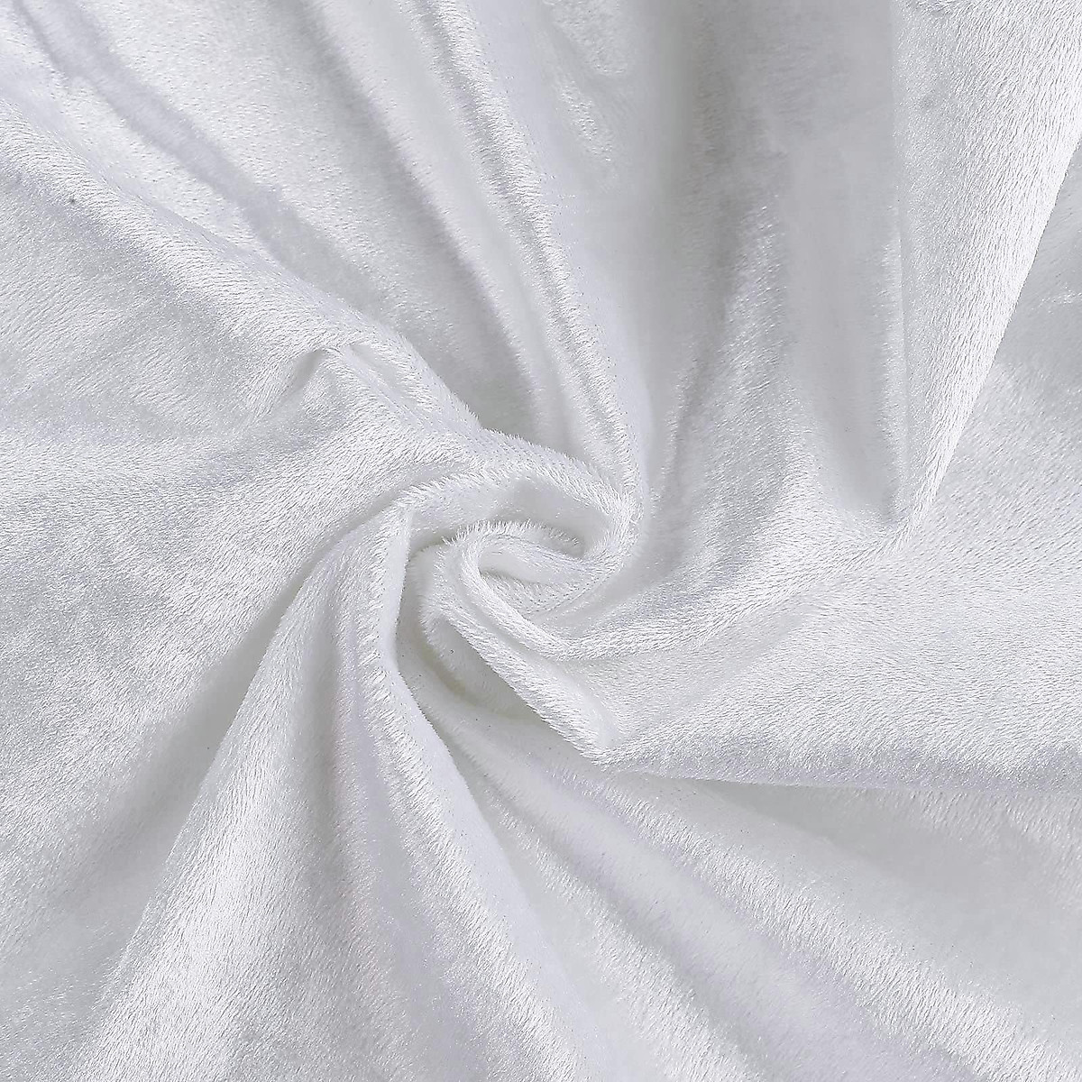 Tableclothsfactory 60 x 102 Inch White Rectangle Tablecloth - Premium Velvet Table Cloth for Wedding, Party, Banquet, and Events