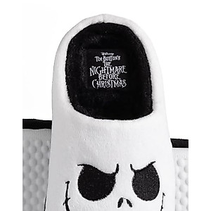 Disney The Nightmare Before Christmas Womens Slippers | Ladies Jack Skellington Halloween Footwear | Xmas Holiday Loungewear