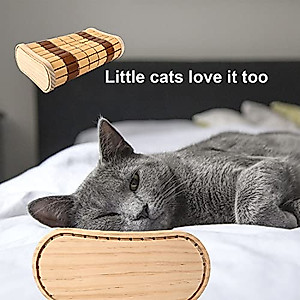 ikare Wooden Sauna Pillow - Bamboo Sauna Neck Rest, Sauna Accessories Headrest for Relaxing Home Gym Saunas Spa Spas Steam Rooms