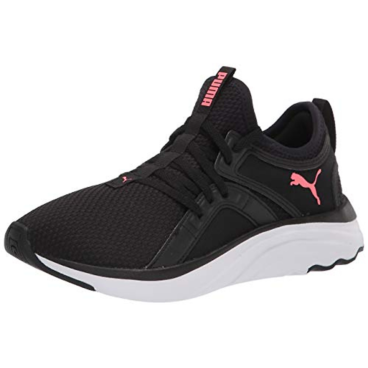 PUMA womens 19435501 Running Shoe, Puma Black-ignite Pink-puma White, 8.5 US